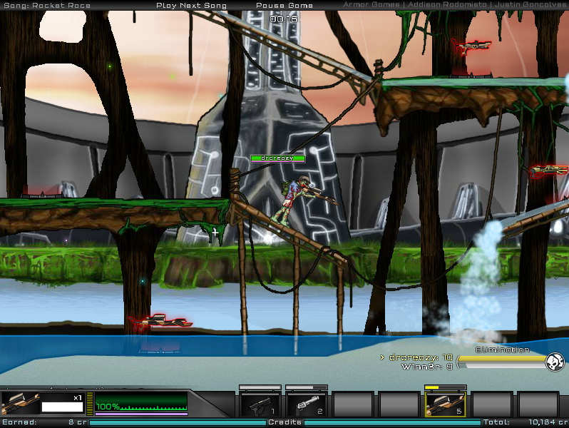 Онлайн стрелялка (2D) online shooter